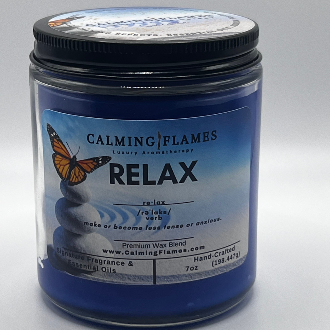 Blue Candle - Lavender & Rosemary "Relax" Aromatherapy Candles